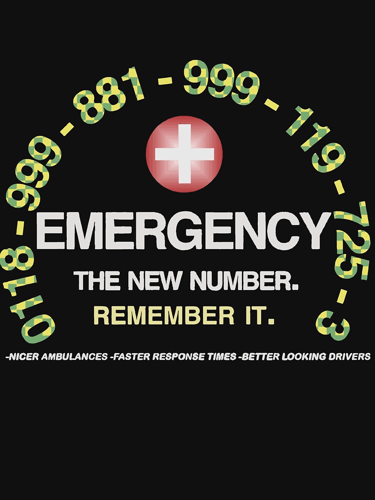 "IT Crowd Inspired Emergency " T-shirt for Sale by Emtizeee | Redbubble ...