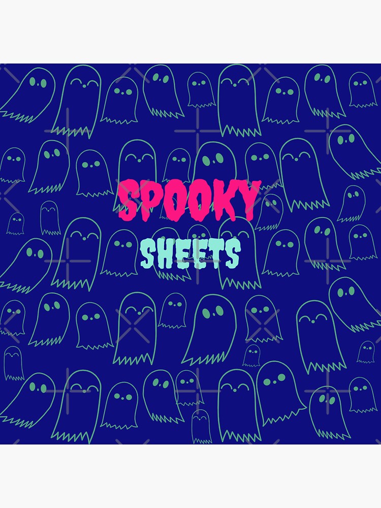 "SPOOKY SHEETS" Sticker for Sale by A-shell | Redbubble