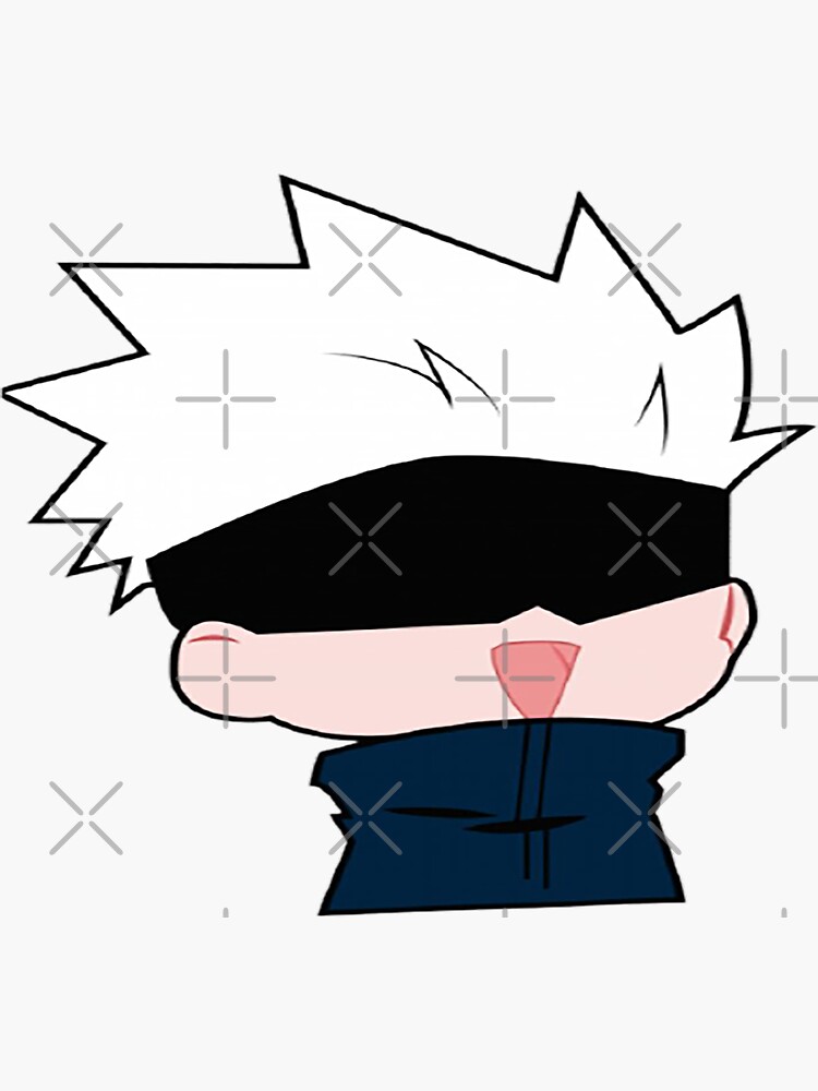 "happy gojo" Sticker by Shiroiiii | Redbubble