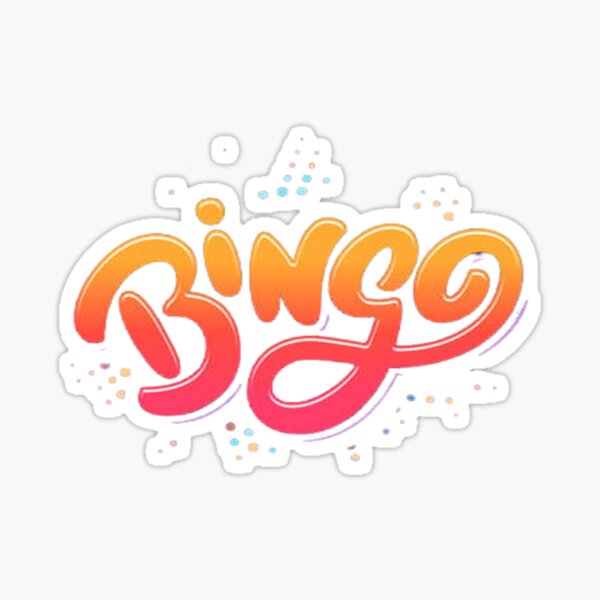 "Best play bingo" Sticker for Sale by hiba-saadi | Redbubble