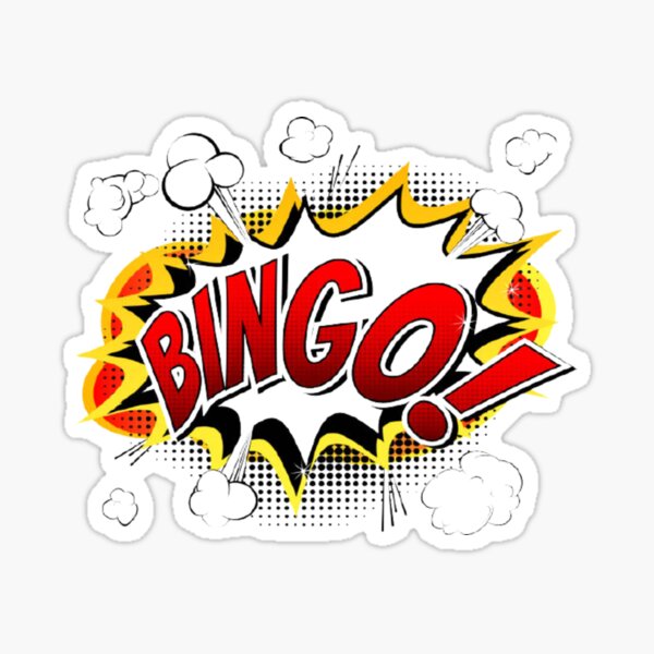 "Best play bingo" Sticker for Sale by hiba-saadi | Redbubble