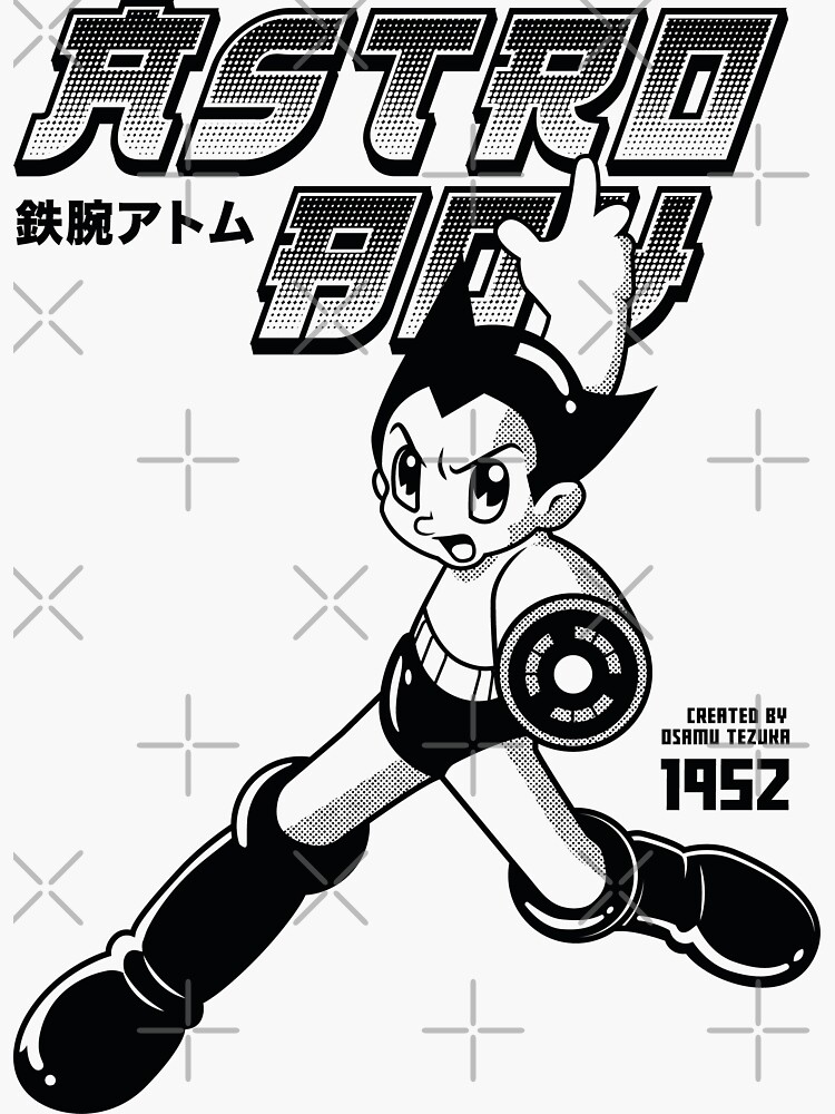 "Astro Boy" Sticker for Sale by redwane | Redbubble