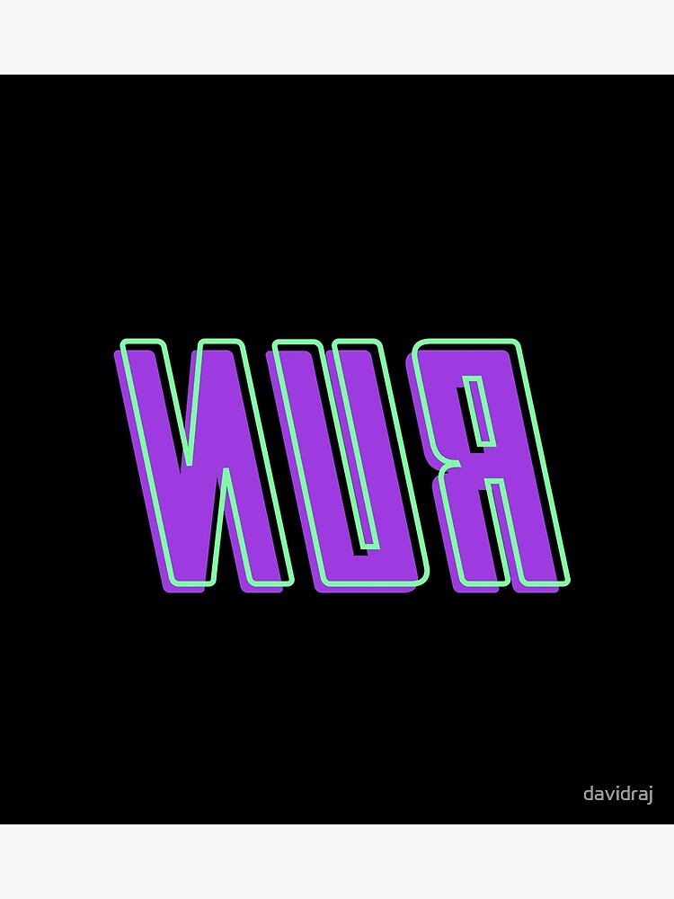 Póster «experimento de letras beckward» de davidraj | Redbubble