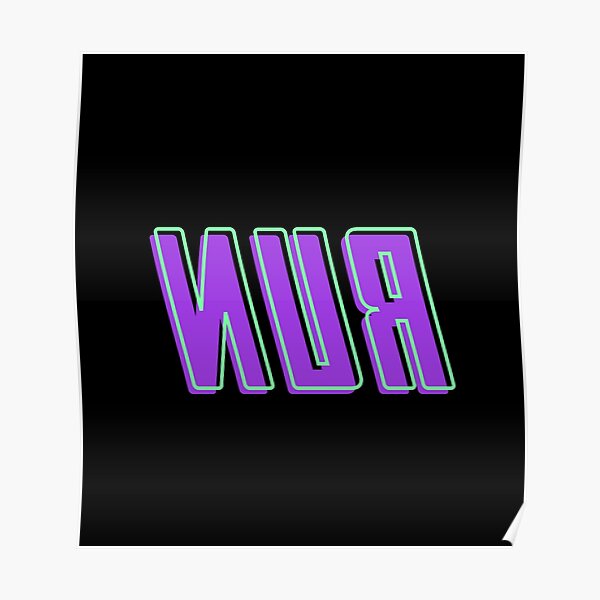 Póster «experimento de letras beckward» de davidraj | Redbubble