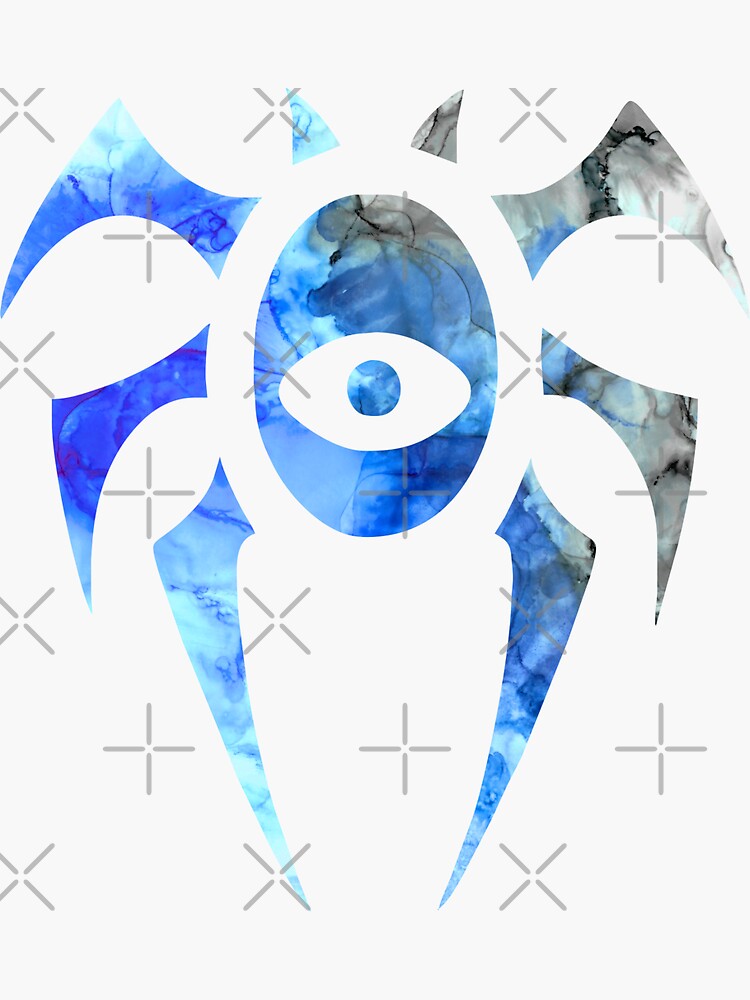 "MTG House Dimir Ravnica Guild Insignia Logo White Background" Sticker ...