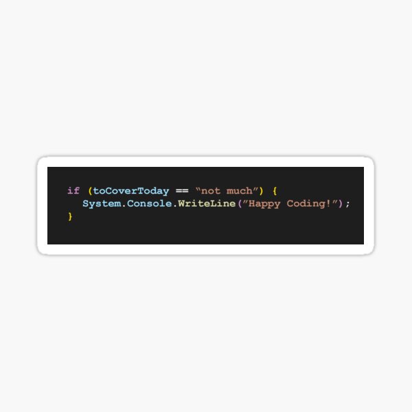 "Happy Coding" Sticker for Sale by JasonBlock | Redbubble