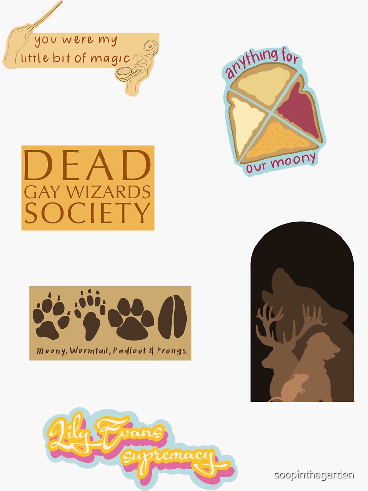 "marauders era sticker pack" Sticker for Sale by soopinthegarden ...
