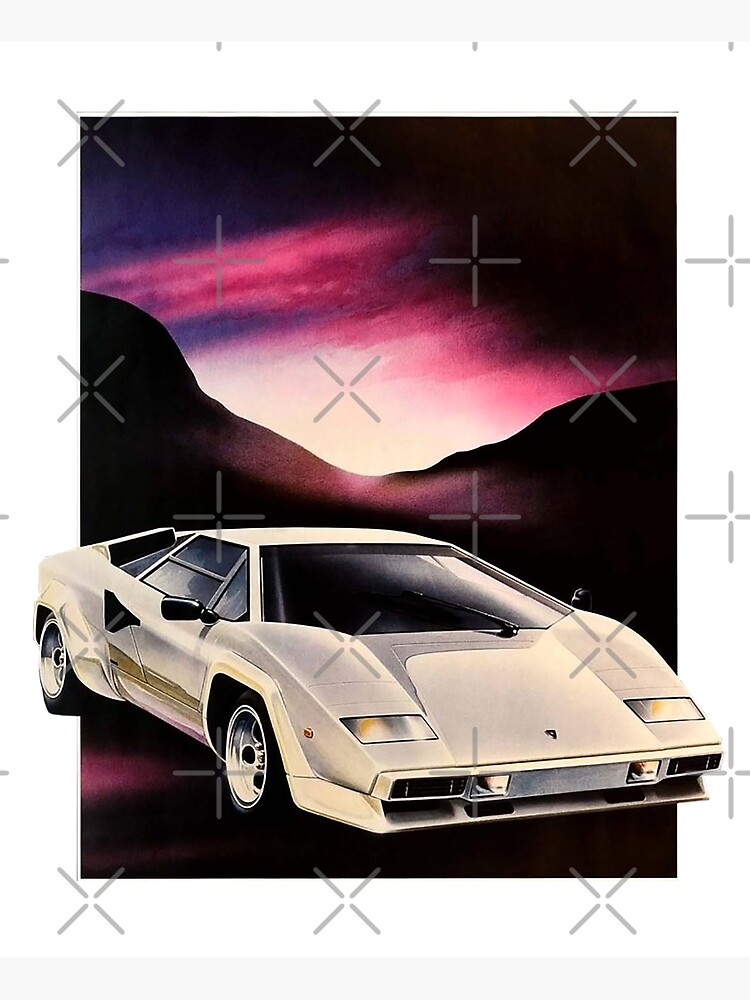 "Countach" Poster for Sale by diecool | Redbubble