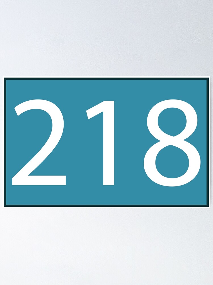 "Squid game number 218 logo *ULTRA HIGH QUALITY*" Poster by Alex3214 ...