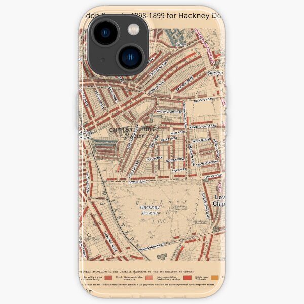 "Booth's Map of London Poverty for Hackney Downs ward, Hackney" iPhone ...
