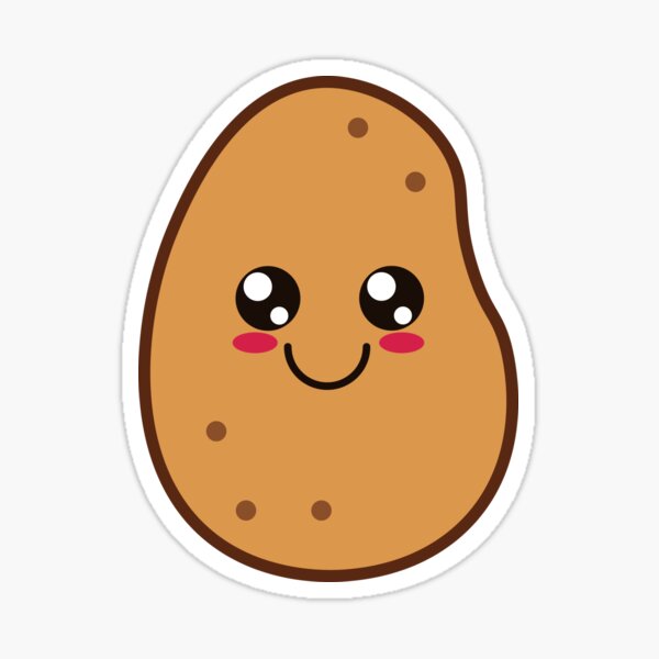 " Cute Sweet Potato Spud Essential T-Shirt" Sticker for Sale by ma7lo ...