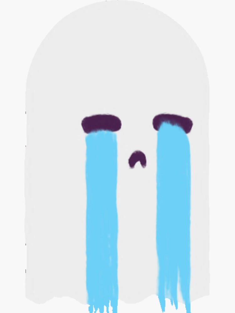 "Crying Ghost " Sticker for Sale by WhateverWisdom | Redbubble