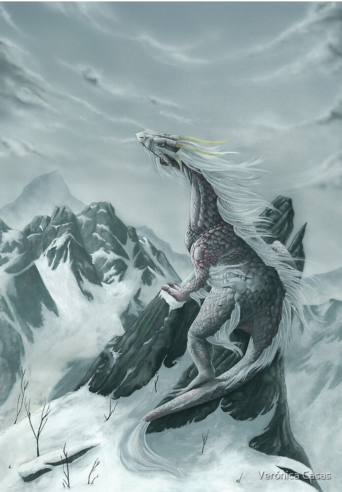 "Winter Dragon" by Verónica Casas | Redbubble