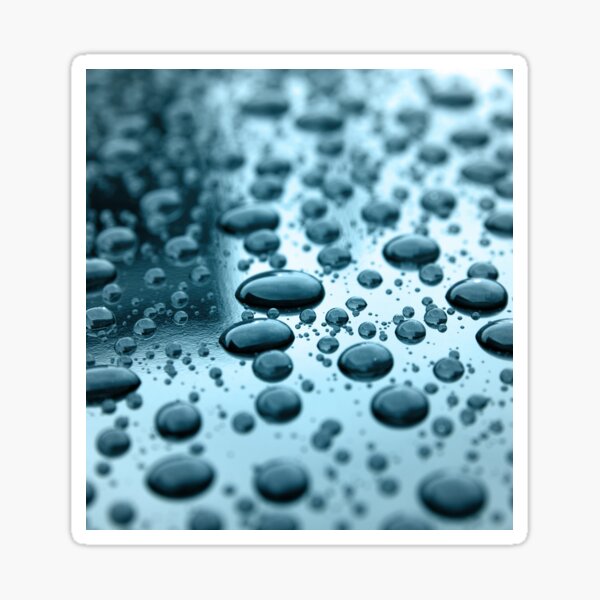 "Water drops background " Sticker by gmstockstudio | Redbubble
