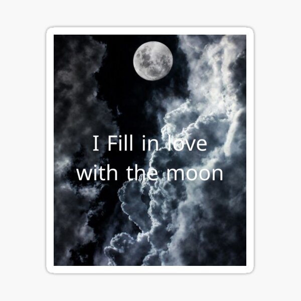 "The moon" Sticker for Sale by Fierydesign | Redbubble