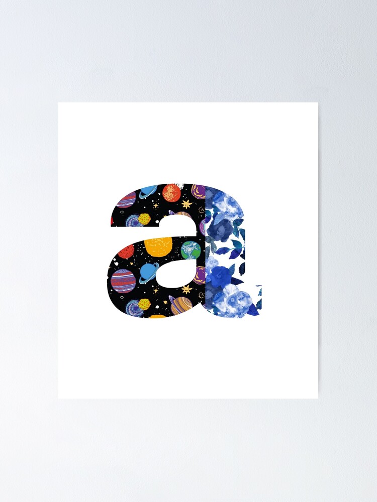 "Funny letter a-letter logo" Poster by Bloc-BLK | Redbubble