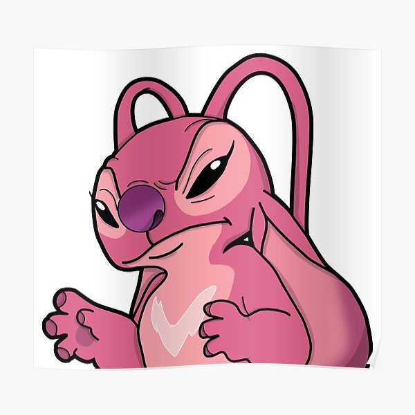 "Lilo and Stitch | Angel Mad | Peeker" Poster for Sale by rnlvinylworkz ...
