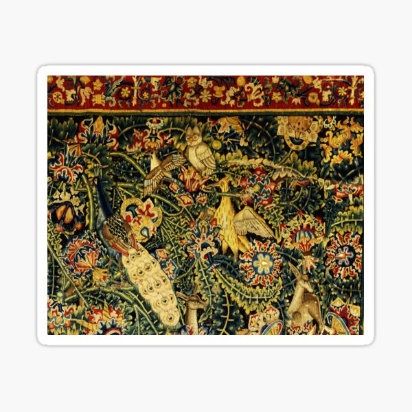 "LARGE LEAVES ,VERDURE,WILD ANIMALS, EAGLE,OWL ,DEER ,PEACOCK Antique ...