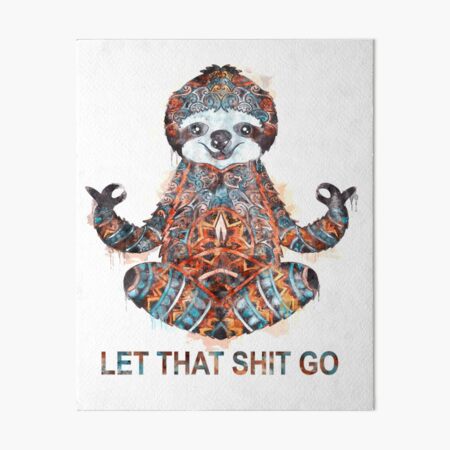 "Lass die Scheiße gehen Faultier, Aquarell Faultier Mandala ...