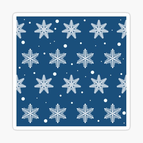 "Winter Snowfall Snowflake Décor" Sticker by Alladin7 | Redbubble
