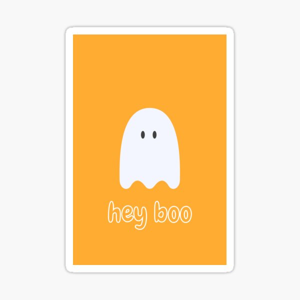 "Hey Boo" Sticker for Sale by OGStickers924 | Redbubble