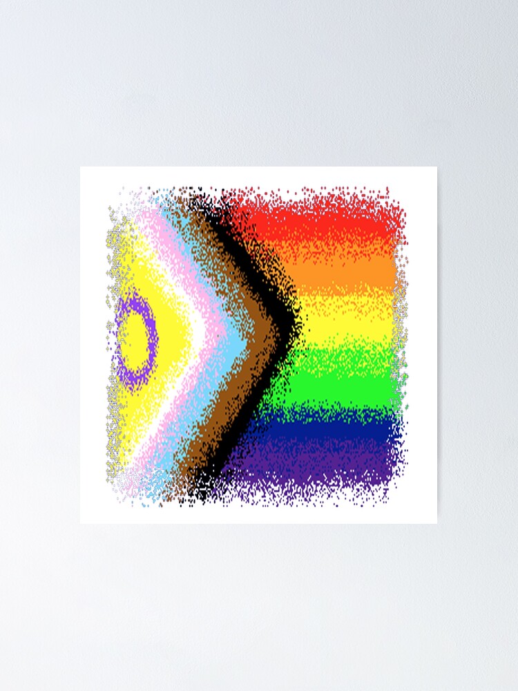"Rainbow Pixel Fade" Poster for Sale by pokemon99883 | Redbubble