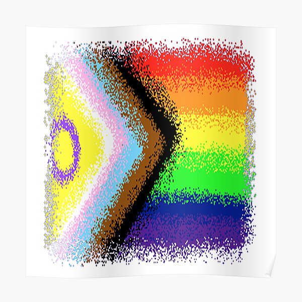 "Rainbow Pixel Fade" Poster for Sale by pokemon99883 | Redbubble