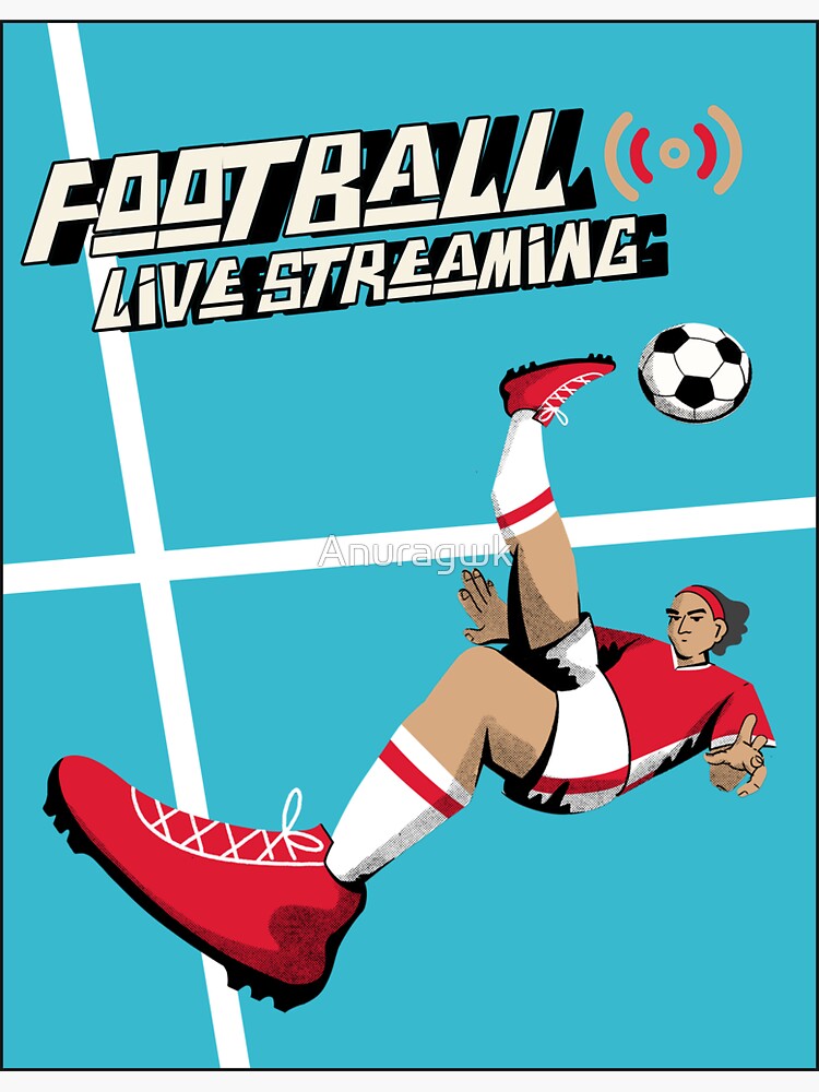 "Football Live Streaming" Sticker for Sale by Anuragwk | Redbubble