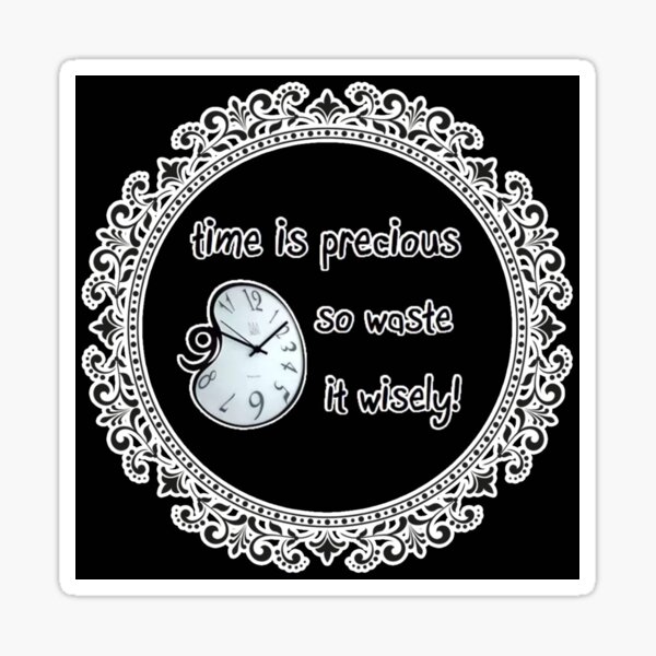 "Time" Sticker by sittipong | Redbubble