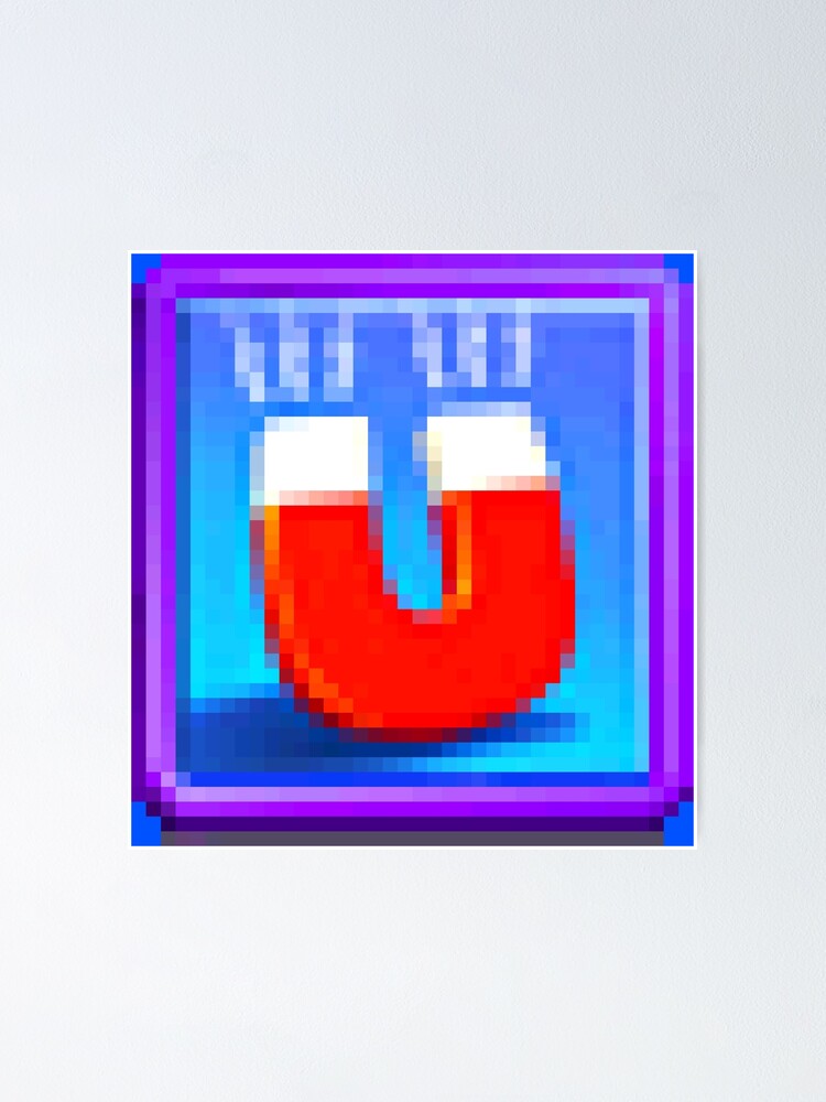 "Red Magnet Sprite" Poster for Sale by SpriteGuy95 | Redbubble