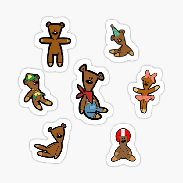 "Teddy bear sticker pack" Sticker for Sale by starseedgems | Redbubble