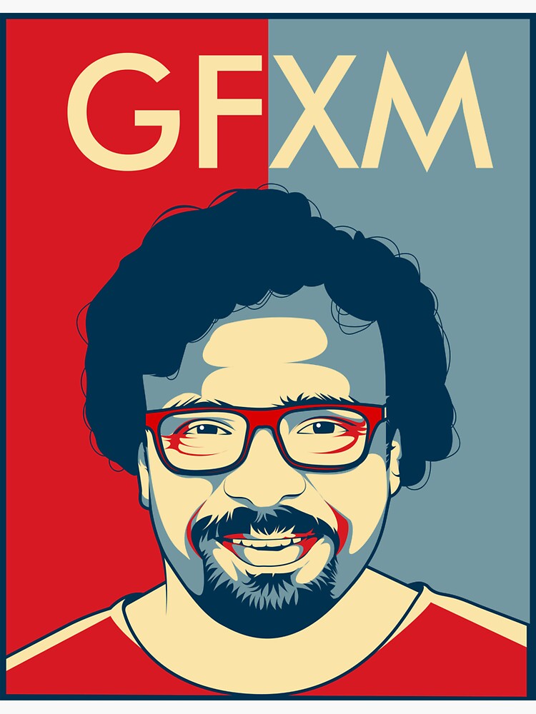 "GFXM Vector Art Mascot" Sticker for Sale by zainmustafai | Redbubble