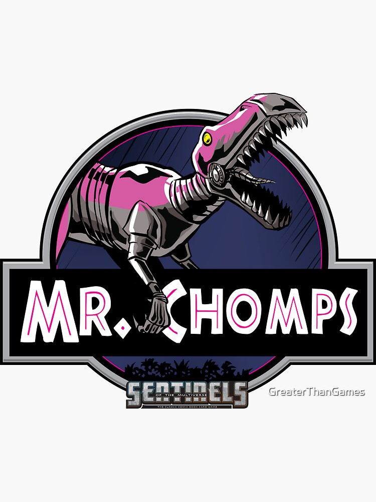 "Mr. Chomps" Sticker by GTGamesLLC | Redbubble