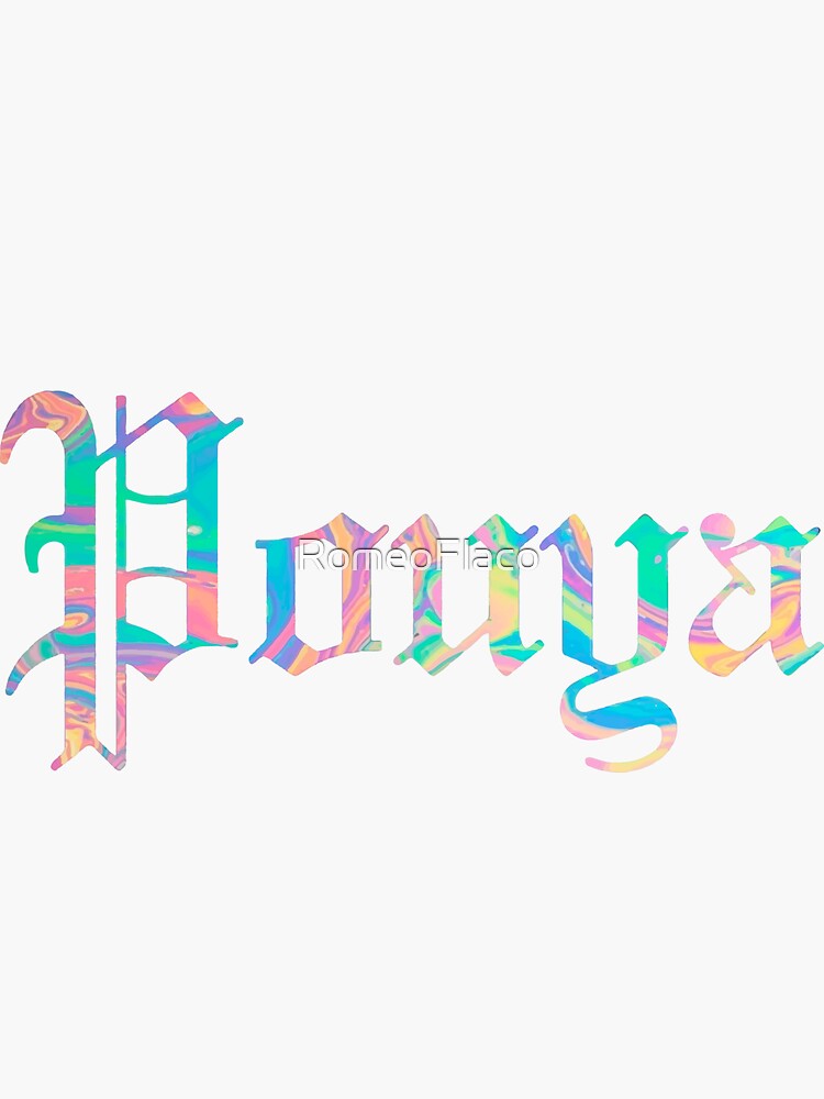 "POUYA " Sticker for Sale by RomeoFlaco | Redbubble