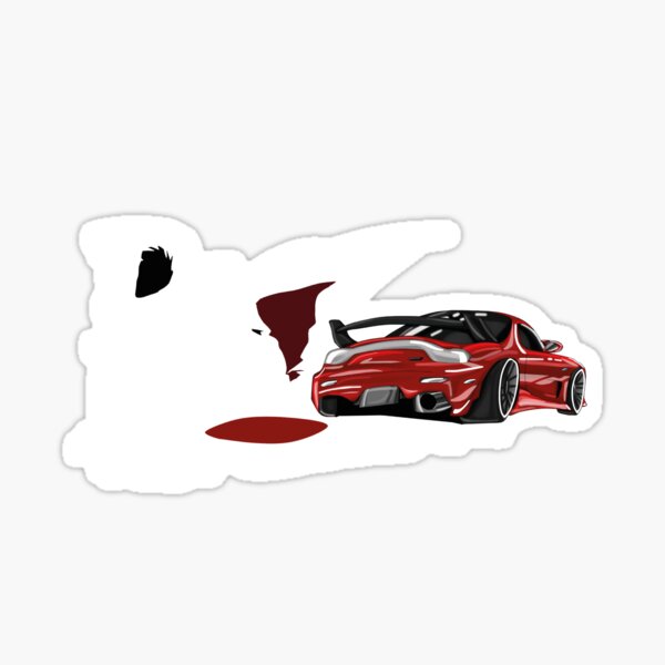 "rx7 fd." Sticker for Sale by falconiell | Redbubble