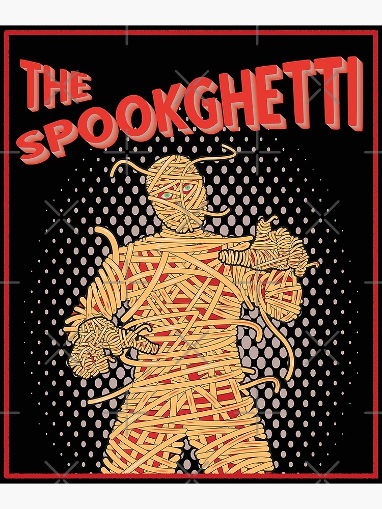"The Spookghetti | Evil Spaghetti Mummy | Funny Halloween Puns | Funny ...