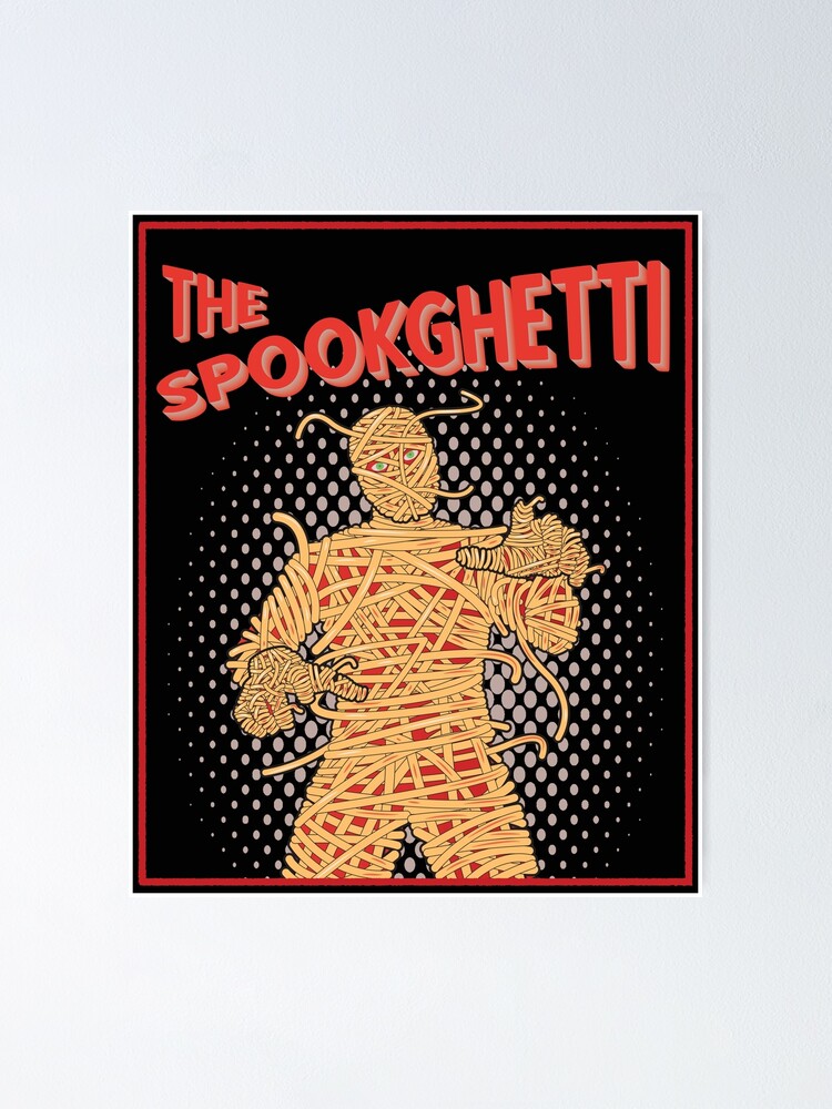 "The Spookghetti | Evil Spaghetti Mummy | Funny Halloween Puns | Funny ...