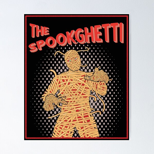 "The Spookghetti | Evil Spaghetti Mummy | Funny Halloween Puns | Funny ...