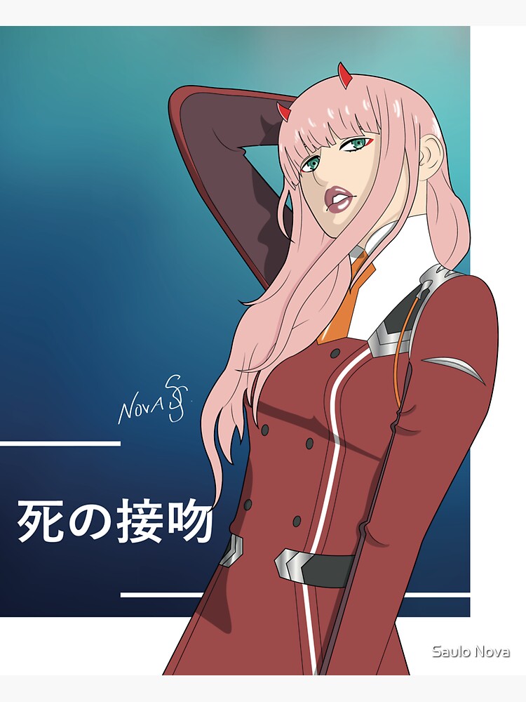"Zero Two Color" Sticker for Sale by Saulosnv | Redbubble