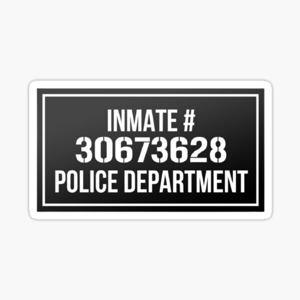 "Copy of Home prison Inmate" Sticker for Sale by Badrshop | Redbubble