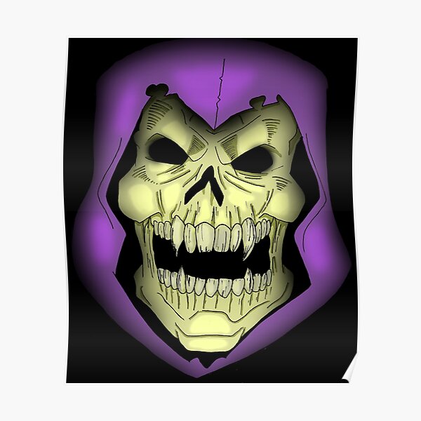 "skele face" Poster for Sale by SpawnofSutur | Redbubble