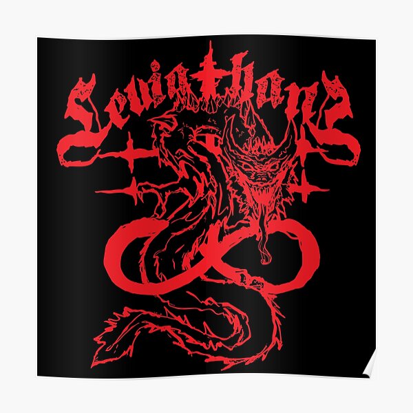 "Leviathan Lettering" Poster by DiscoManiac | Redbubble