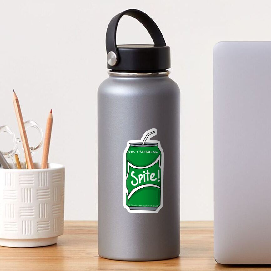 "Spite Sprite Pop Can" Sticker for Sale by tiredntrue | Redbubble