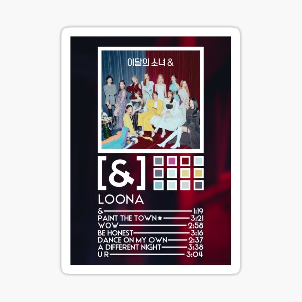 LOONA Poster" Sticker for Sale by nova-the-rat | Redbubble