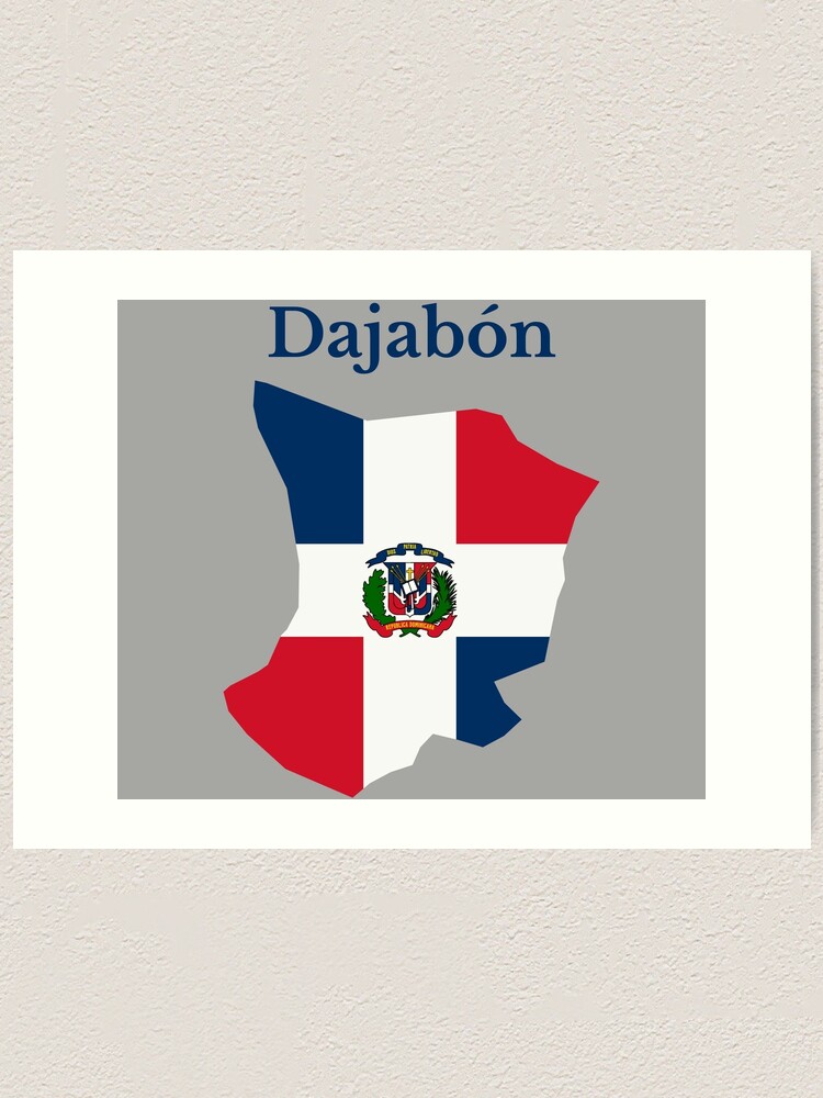 Lámina artística «Diseño de mapas de la provincia de Dajabón, República ...