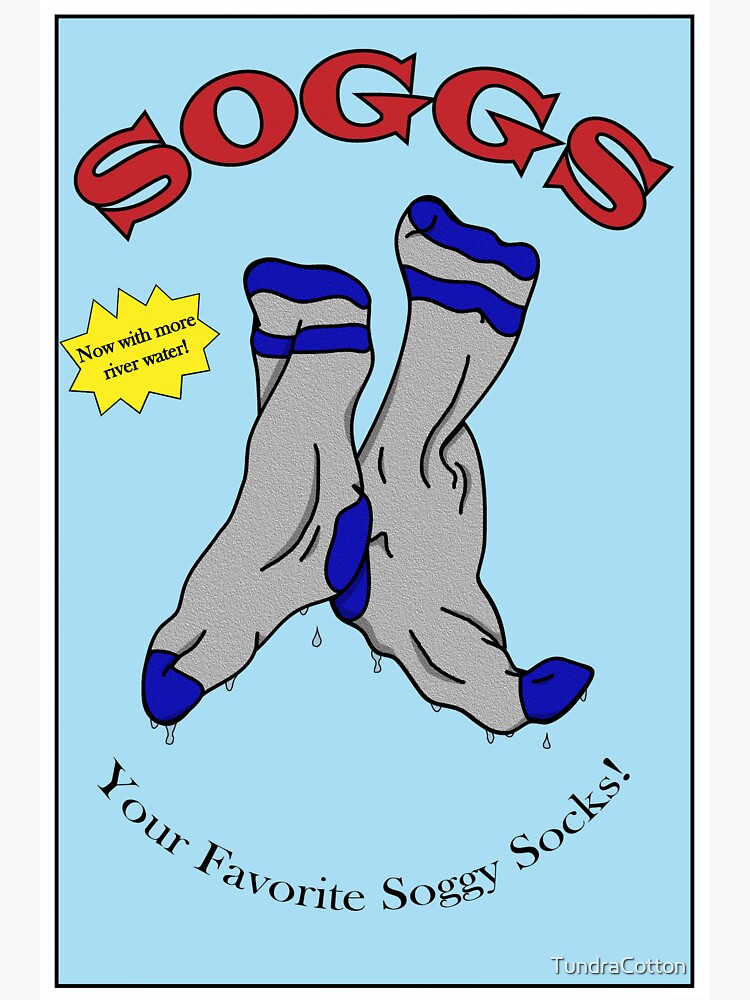 "Soggs Poster" Sticker for Sale by TundraCotton | Redbubble