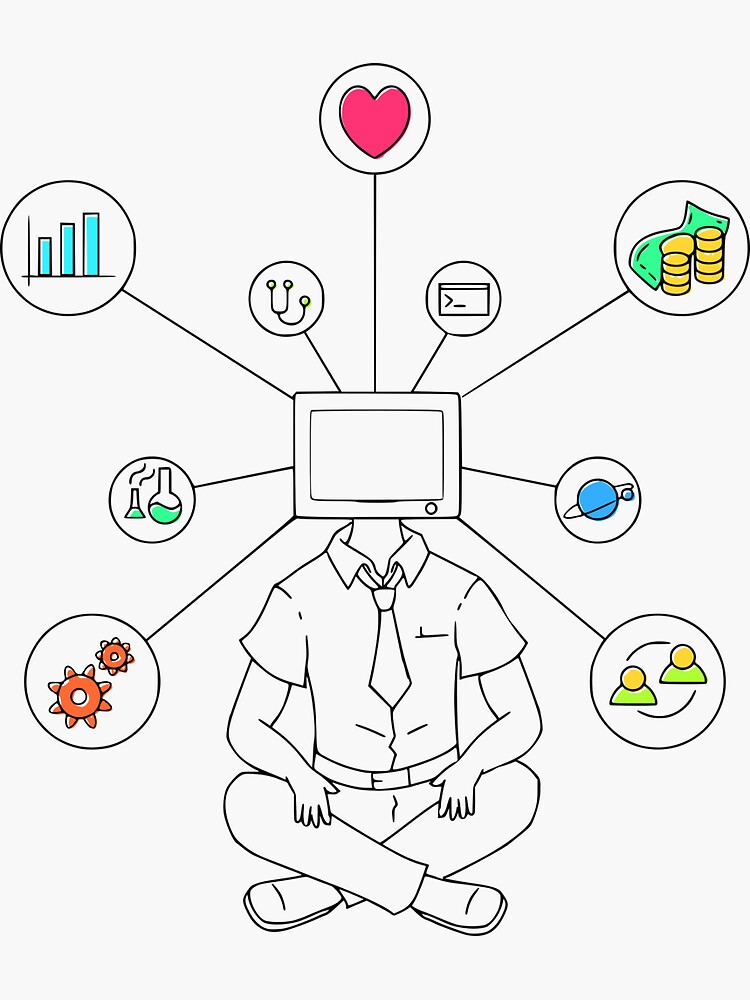 "Art Figure Science Happy" Sticker for Sale by ArtGraphicworld | Redbubble