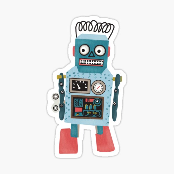 "Robot " Sticker for Sale by tsmdesigns123 | Redbubble