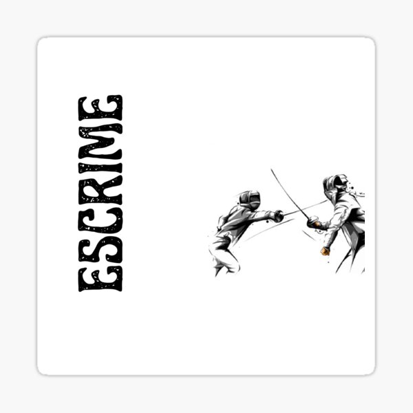 "- Fencing -" Sticker by BestoFriendoshp | Redbubble