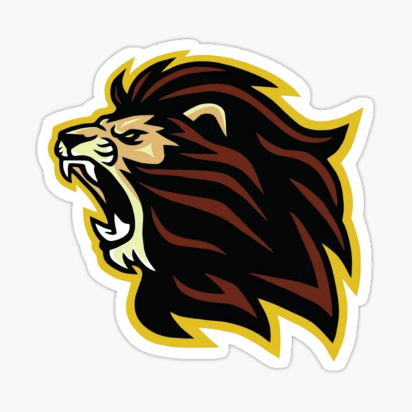 "Lion Roar" Sticker for Sale by LouiseArtt | Redbubble